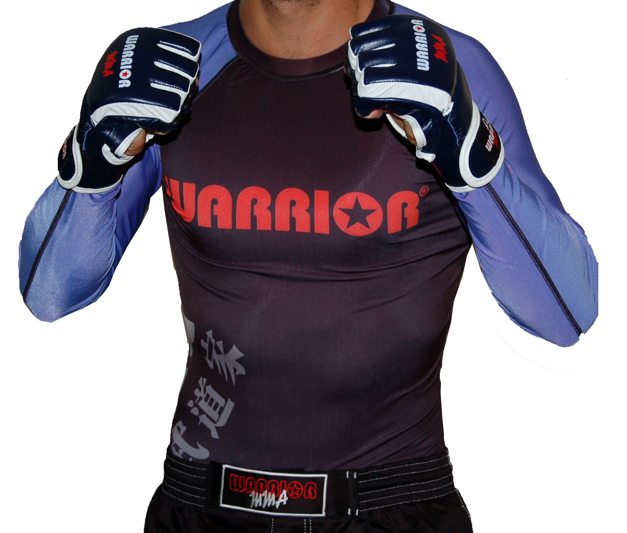 Graded Long Sleeve Rash Guard Black/Blue