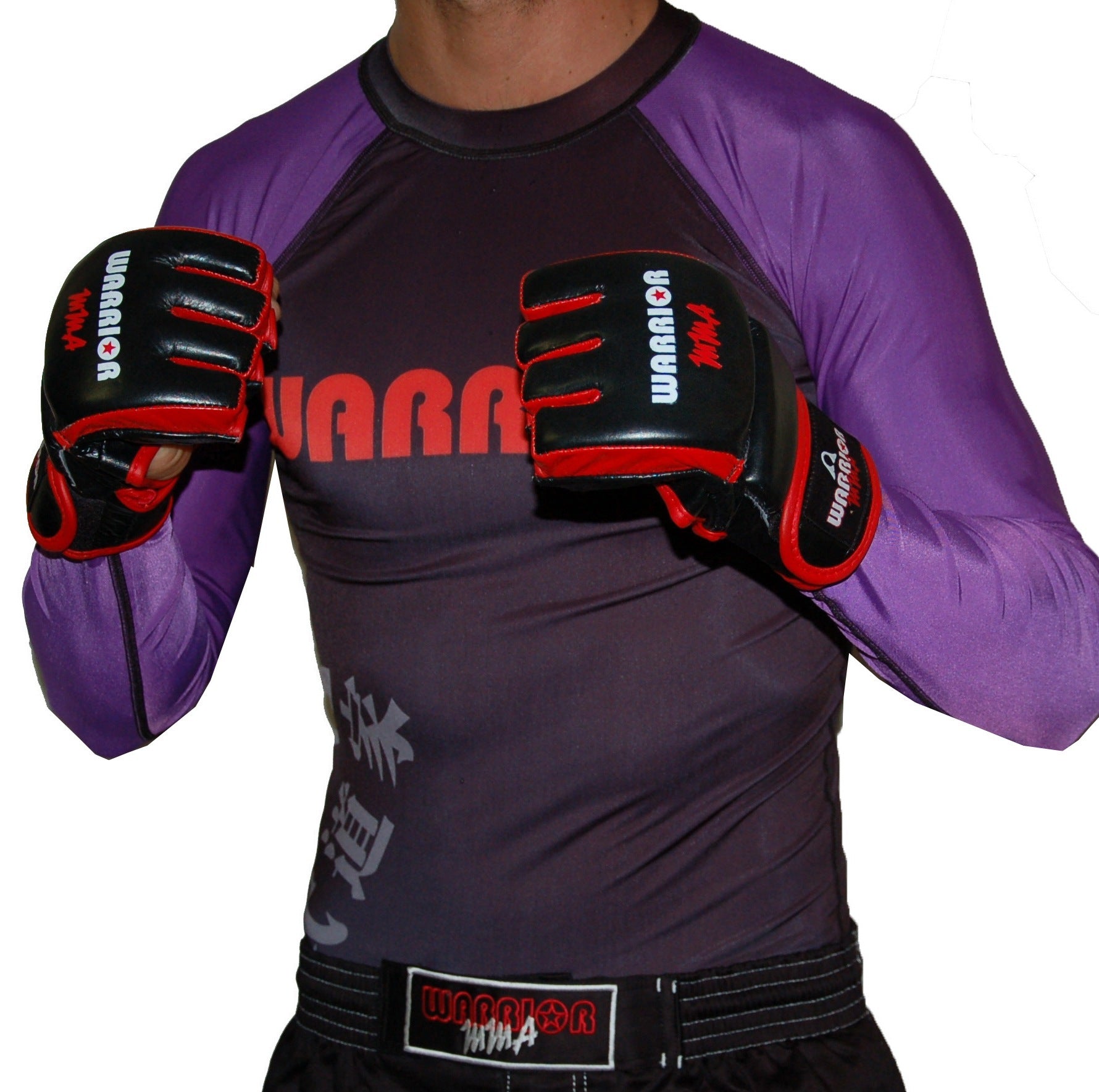 Graded Long Sleeve Rash Guard Black/Purple