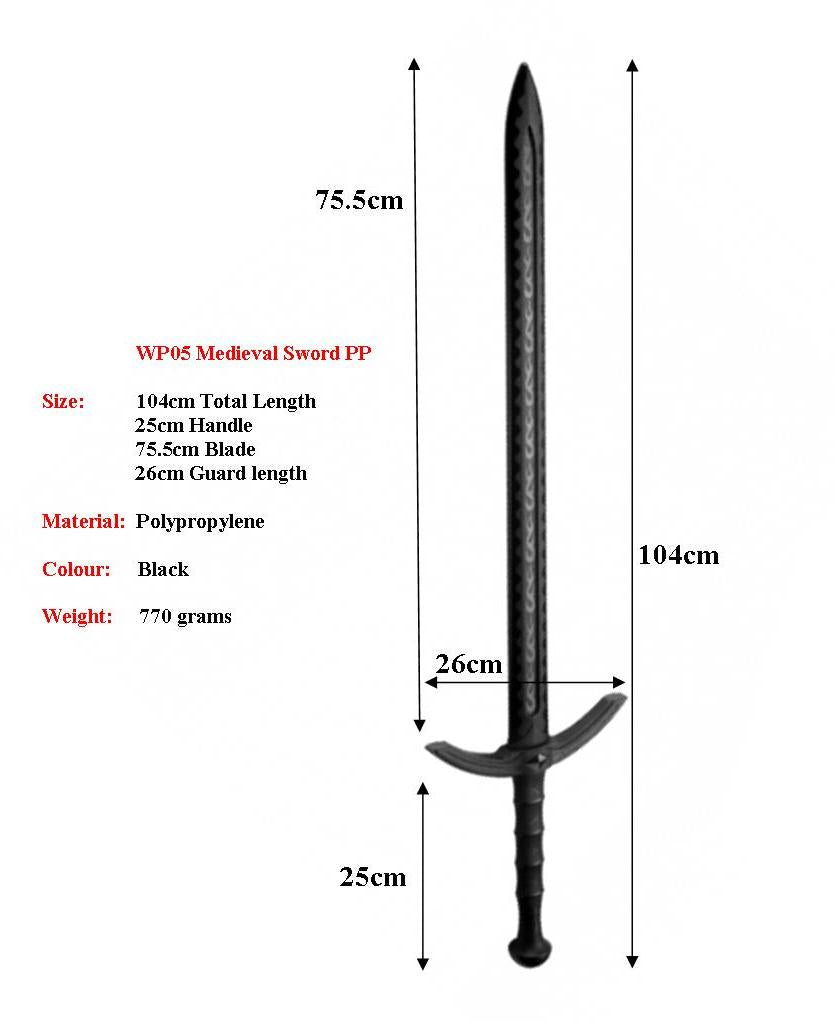Medieval Synthetic 104cm Sparring Longsword